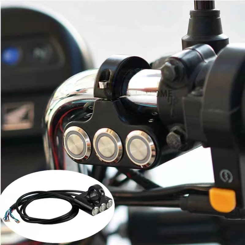 Motorcycle-Electric-Car-Modified-Button-Handlebar-Control-Spotlight ...