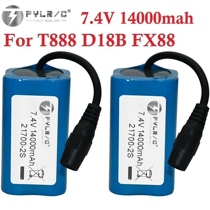 1-2-3PCS-7-4V-14000mah-Battery-For-D18B-FX88-Fishing-Baits-Boat-T188 ...