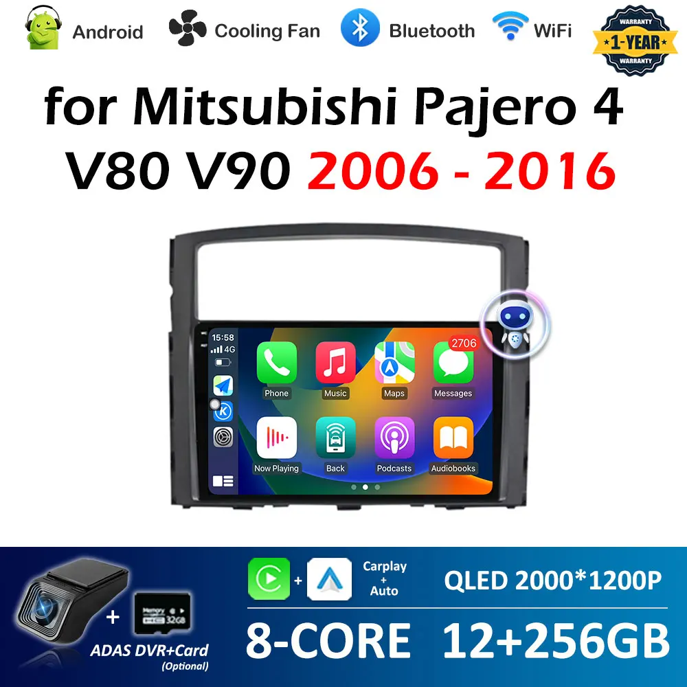 Sistema-Android-Auto-Smart-para-Mitsubishi-Pajero-4-V80-V90-Acess-rios ...