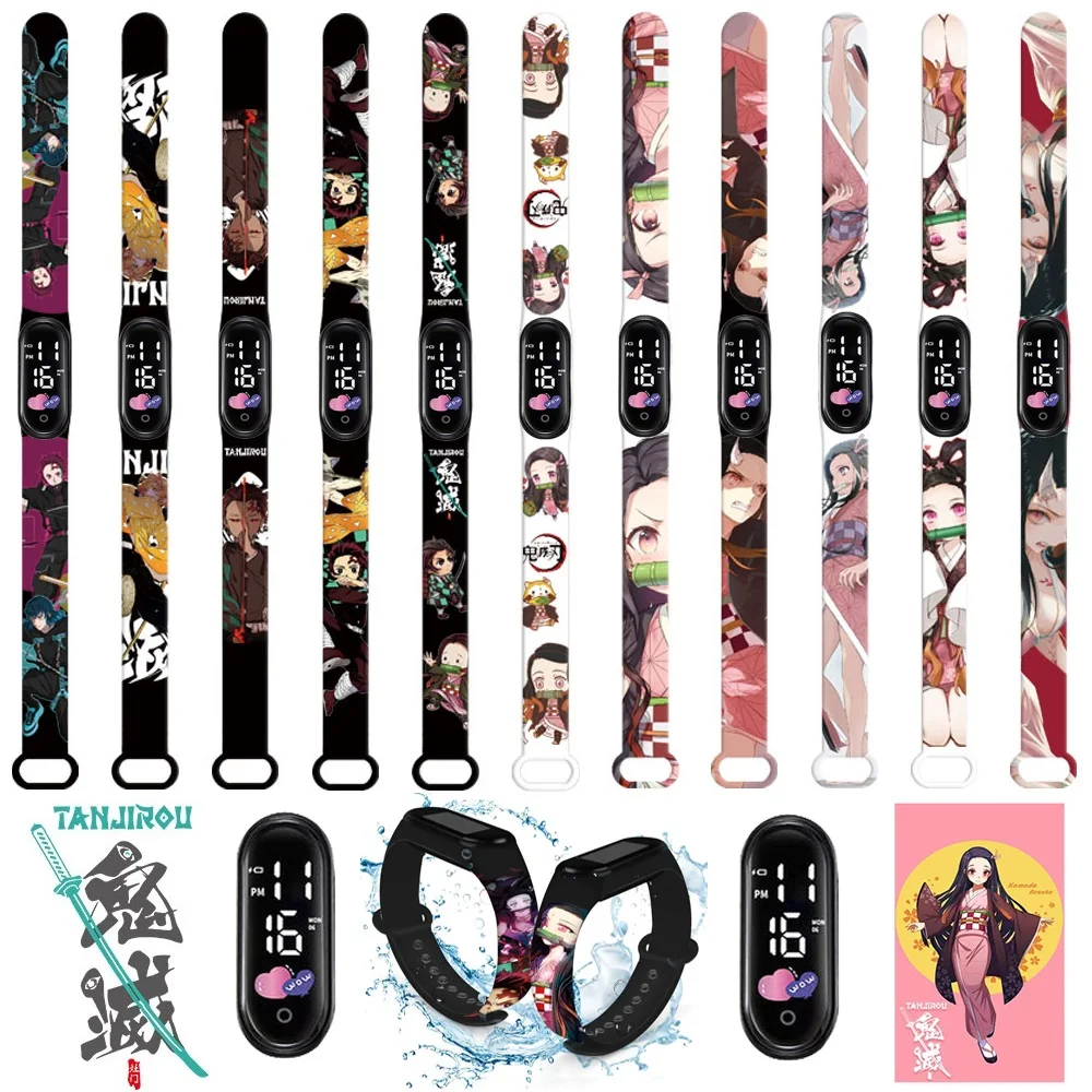 Demon-Slayer-children-s-watches-Anime-action-figure-Printing-Silicone ...