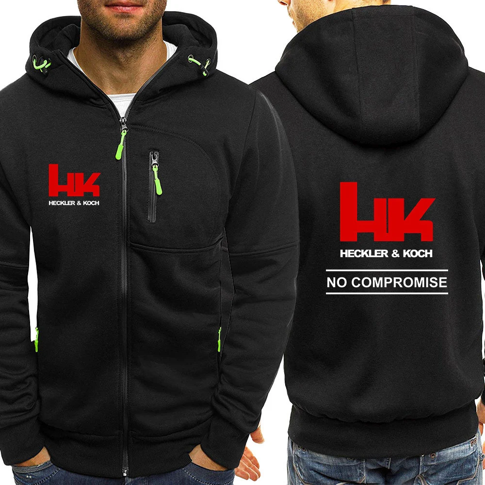 Hk-Heckler-Koch-No-Compromise-2023-Men-s-Casual-Zipper-Hooded ...