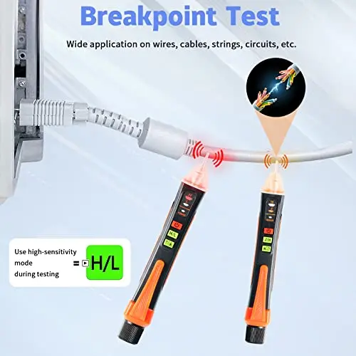 Non Contact Voltage Detector T02A AC Voltage Tester Pen Meter 12-1000V ...