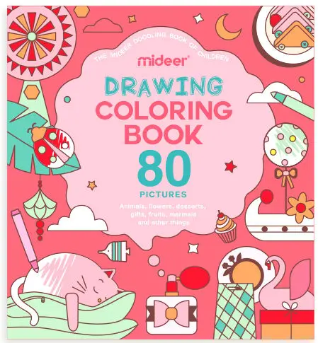 Mideer Drawing coloring book 80 pictures Mideer toys drawing books ...