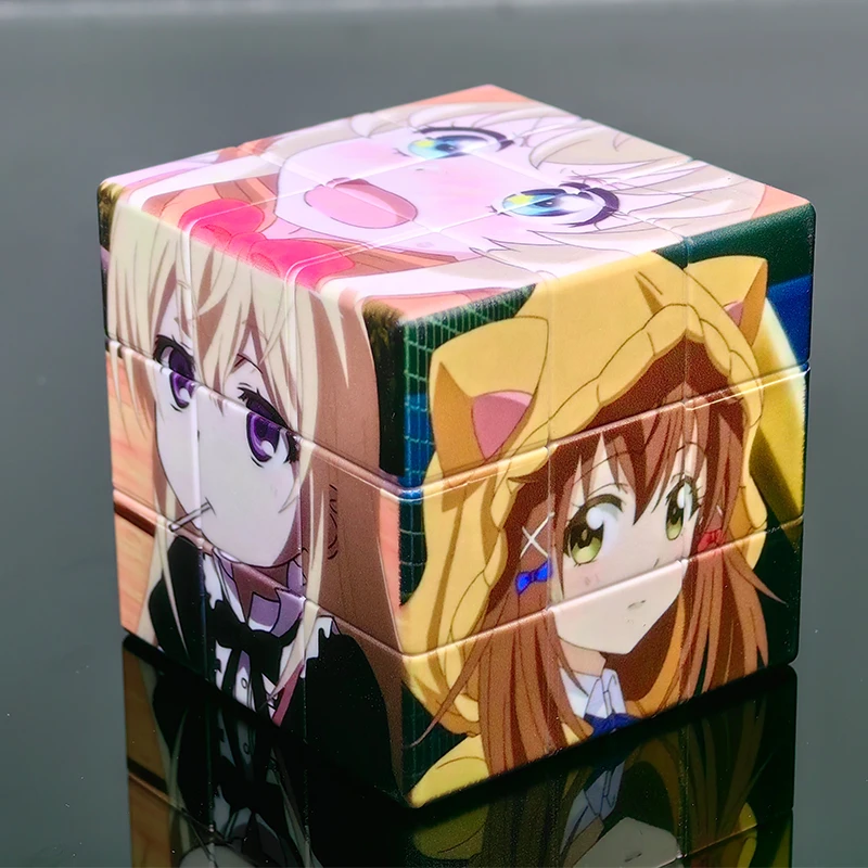 3x3-Binary-Girls-Magnetic-Magic-Cube-3x3x3-Stress-Reliever-Professional ...