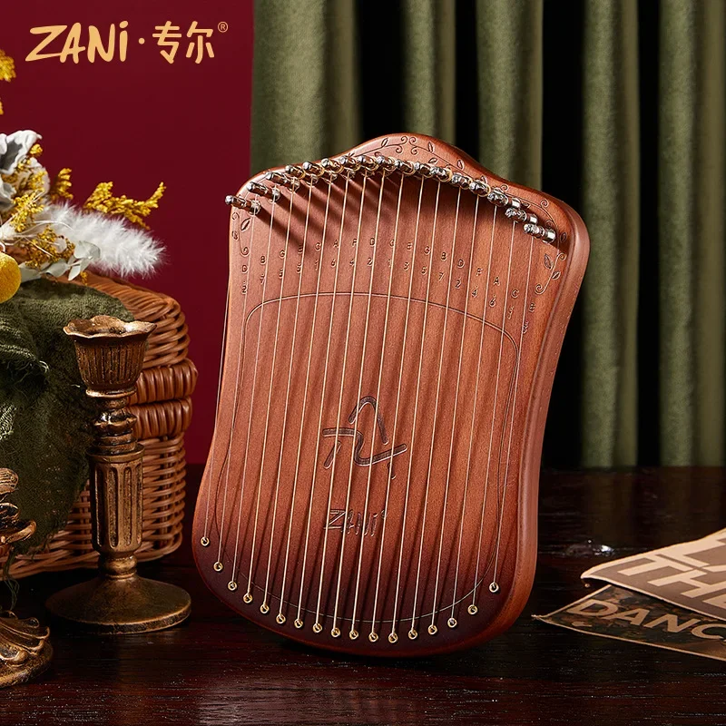 17-Strings-Lyre-Harp-Solid-Beech-Wood-Harp-String-Musical-Instrument ...