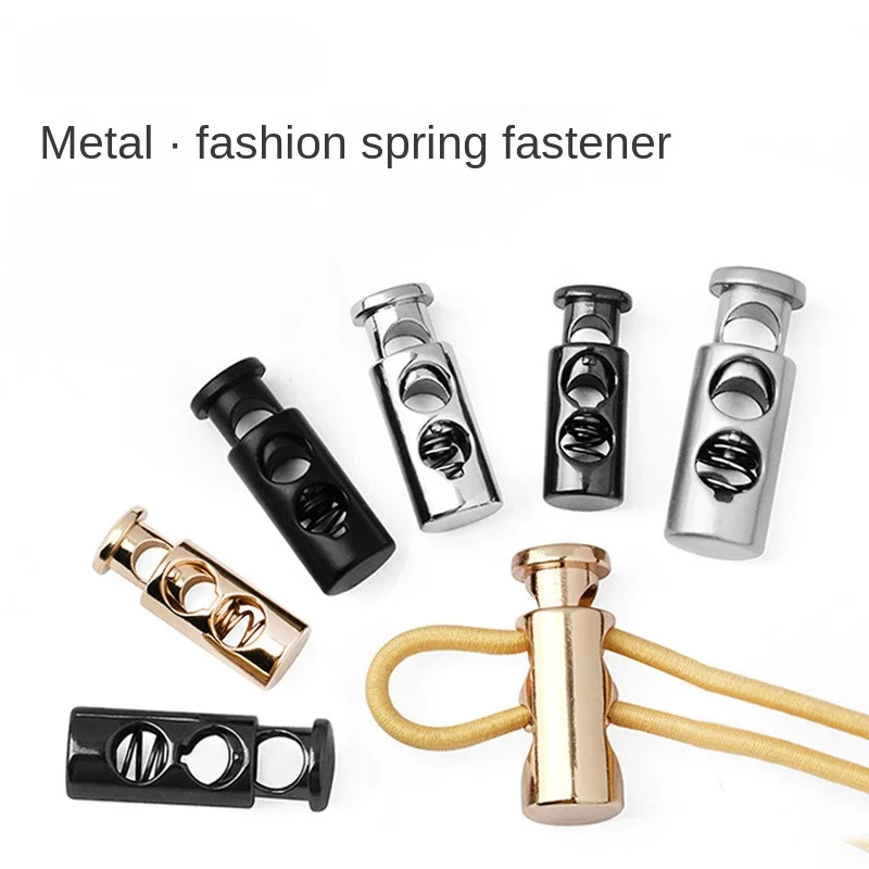 10pcs-Metal-Cord-Lock-Spring-Clasp-Stopper-Two-Holes-Drawstring-Stopper ...