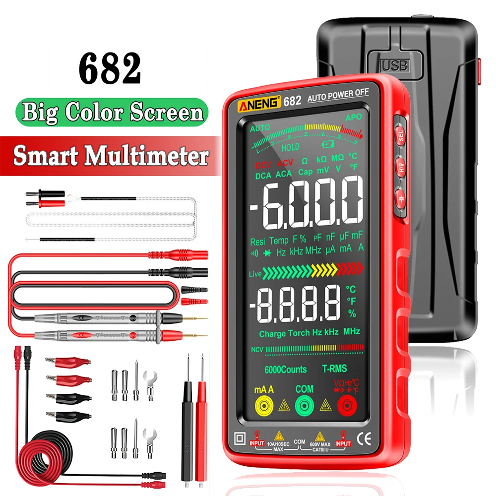 ANENG-682-VA-Reverse-Display-Multimeter-Ammeter-Buzzer-Teste ...