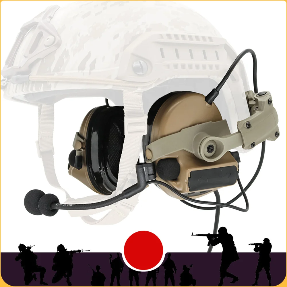 NEW-COMTAC-II-Tactical-Headset-ARC-Helmet-Track-Bracket-Version-Noise ...