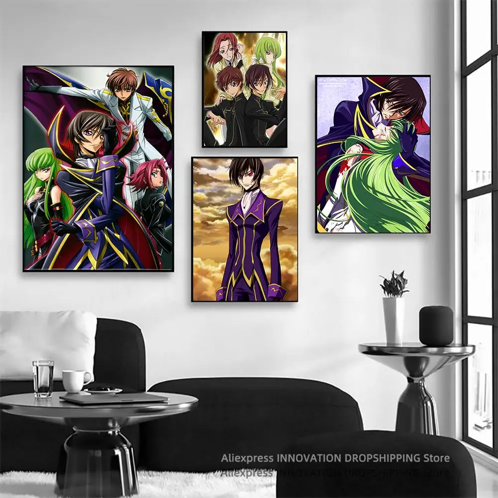Code-Geass-Anime-Poster-Print-Pintura-Em-Lona-Art-Wall-Picture-Home ...