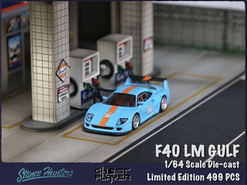 Ghost Player X Stance Hunters 1:64 F40 LM Gulf Diecast Model Car ...