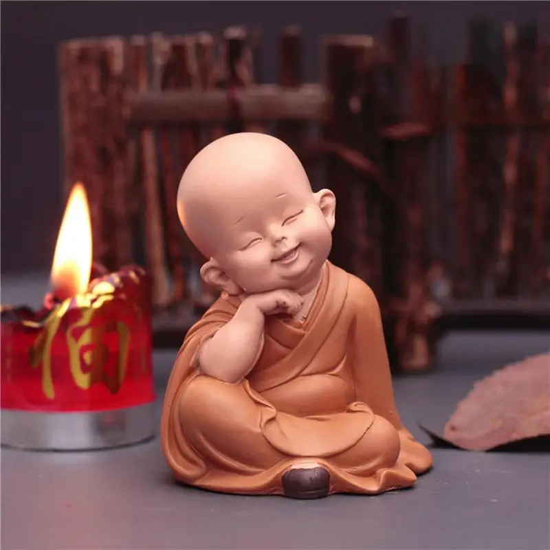 Mini-Monk-Statue-Little-Monk-Figurine-Cute-Buddha-Monk-Statue-Adorable ...