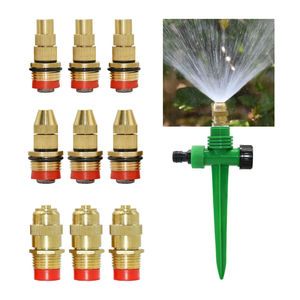 Brass-Mist-Sprinkler-Nozzle-With-1-4-1-2-Thread-Adjustable-Mist-Spray ...