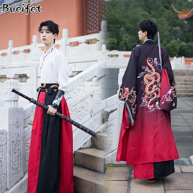 Ancient-Traditional-Hanfu-Men-Swordsman-Robe-Costume-Oriental-Ming ...