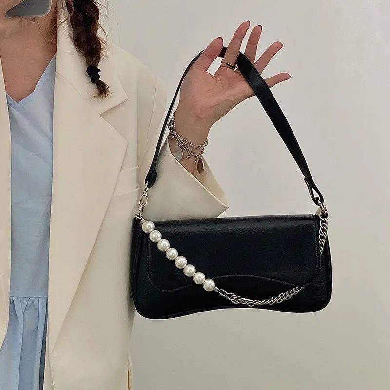 Underarm-Bag-for-Women-s-Autumn-New-Trendy-and-Fashionable-Pearl-Chain ...