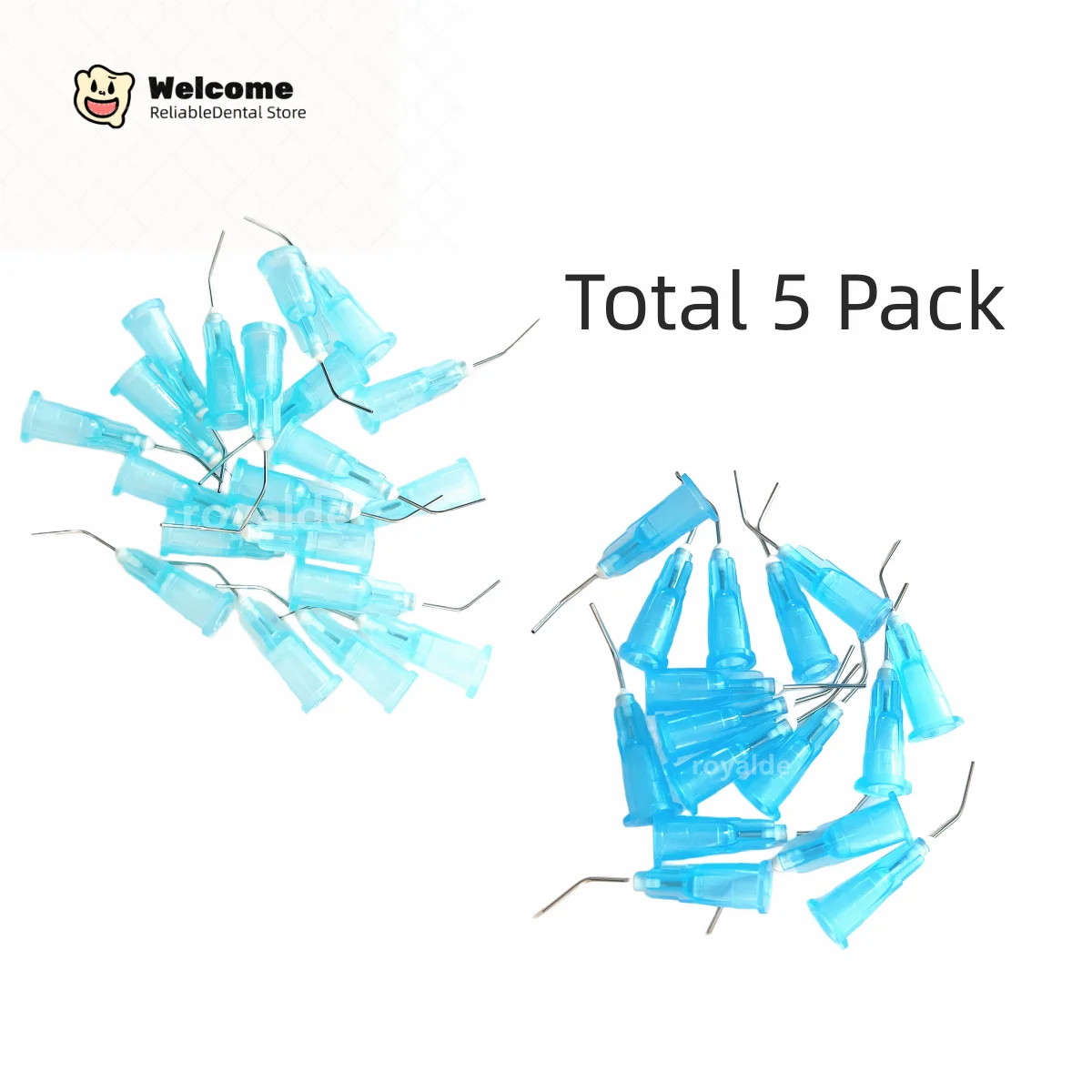 5Pack Dental Etch Flow Resin Pre-bent Needle Micro Conveyor Syringe ...