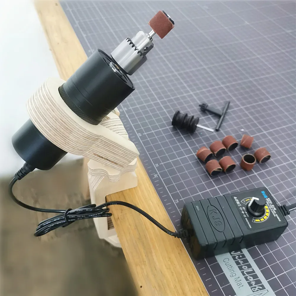 Leather-Polishing-Electric-Grinder-Desk-Holder-Sanding-Rod-Edge ...