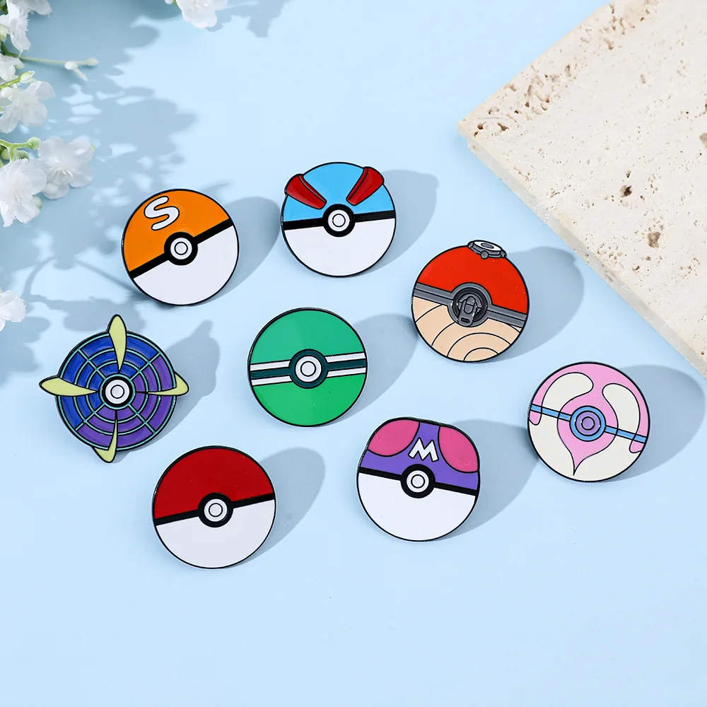 Pok-mon-Anime-Enamel-Pins-Poke-Ball-Mochila-Chap-u-Vestu-rio-Cole-o-de ...