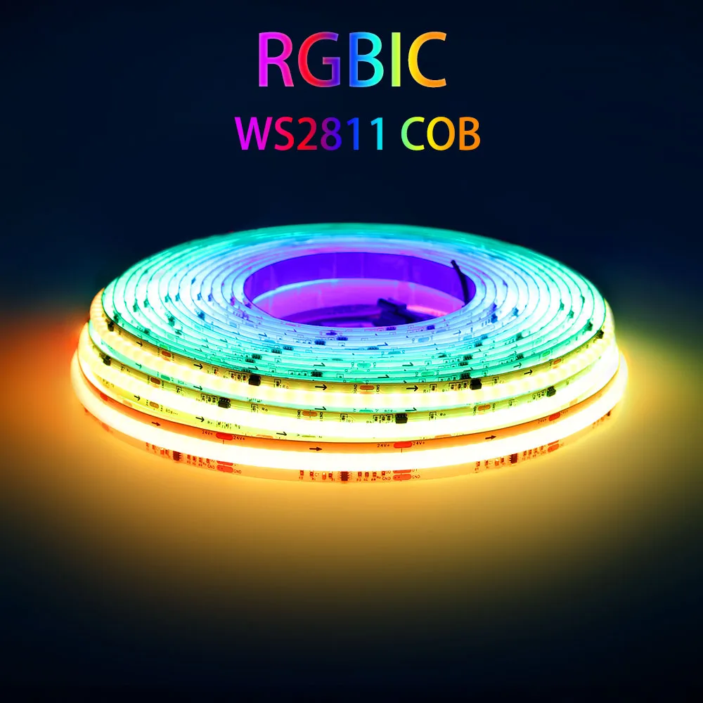 WS2811-RGBIC-COB-LED-Strip-576-720leds-m-Light-Addressable-SPI-Dream ...