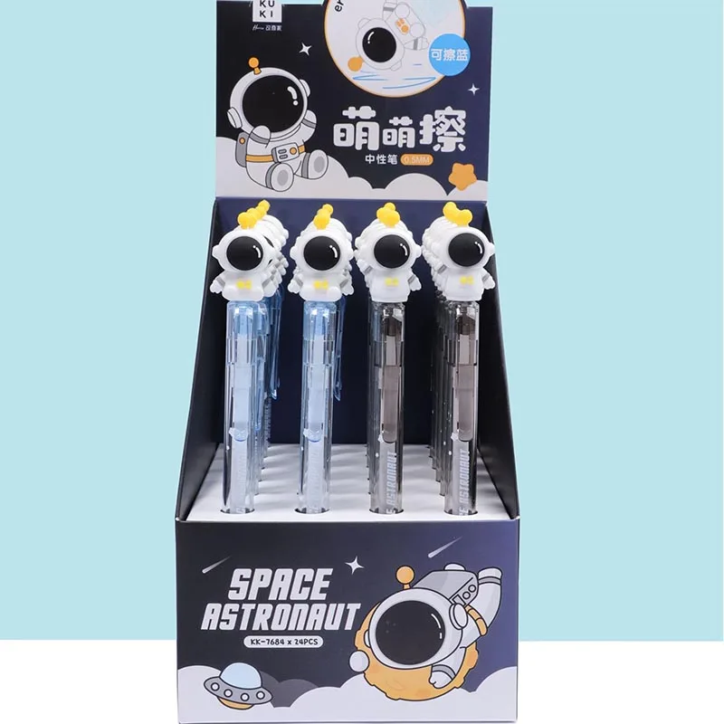24pcs-lot-Creative-Astronaut-Erasable-Gel-Pen-Cute-0-5mm-Blue-Ink ...