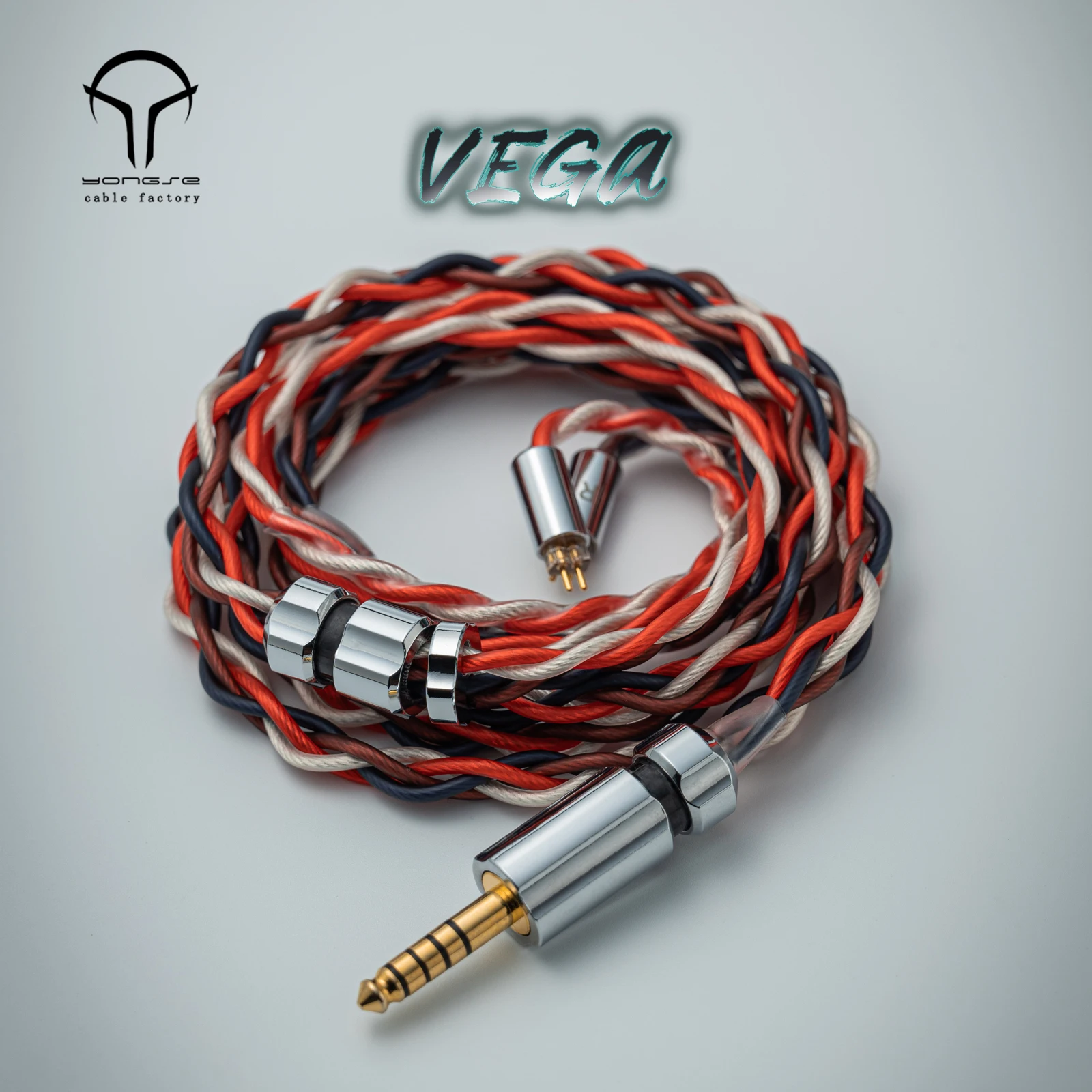 YONGSE-Vega-Sirius-High-Purity-OCC-Silver-plated-Copper-Upgrade-Earphone-Cable-Gold-Plated-Plug ...