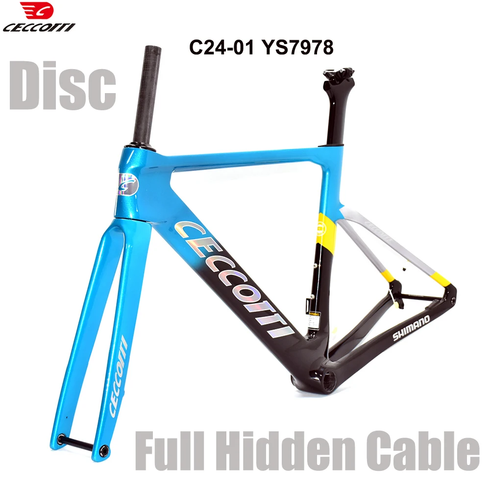 T1000-Full-Carbon-Frame-With-Internal-Wiring-Design-Disc-Brake-Road ...