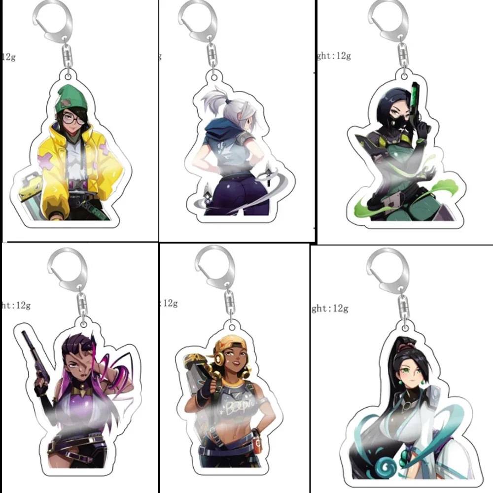 Fashion-Fun-Valorant-Keychain-Astra-Yoru-Skye-Killjoy-Reyna-Raze-Jett ...