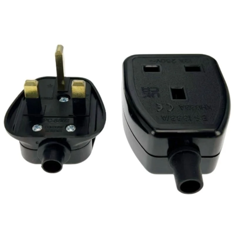 Generic Uk British Standard Power Adaptor Detachable Female To Male ...