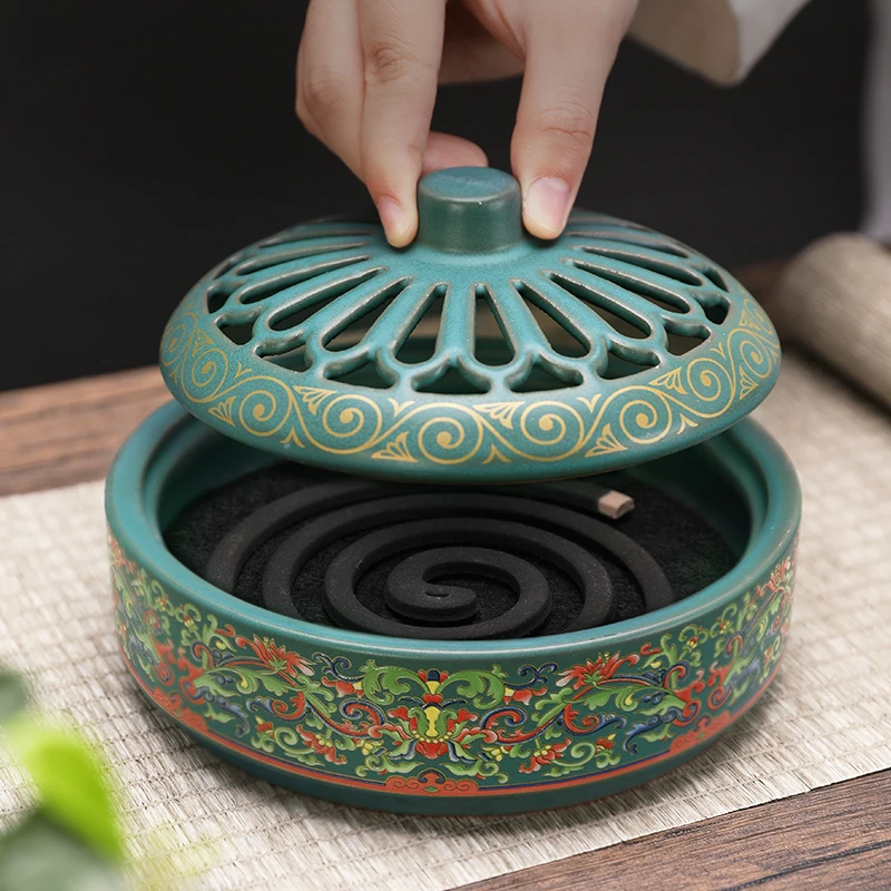 Mosquito-incense-box-with-cover-incense-burner-Household-ceramic-tray ...