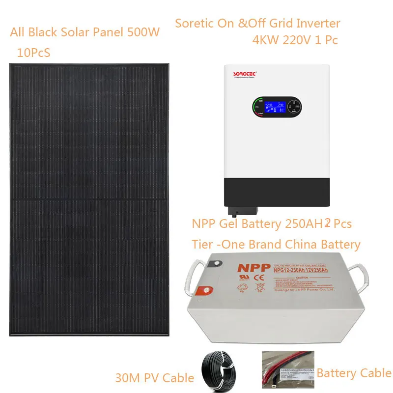Solar-System-For-Home-Complete-Kit-4000W-4KW-5000W-5KW-6000W-6KW-220V ...