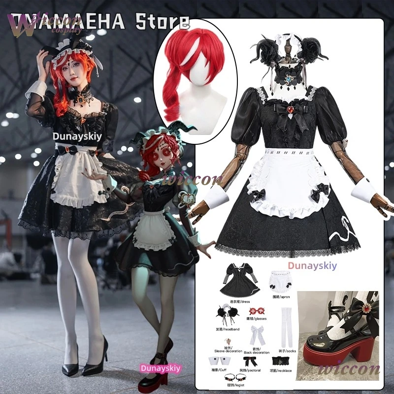 Identity V Crimson Priestess 코스프레 Costume French Maid Lolita Skirt ...