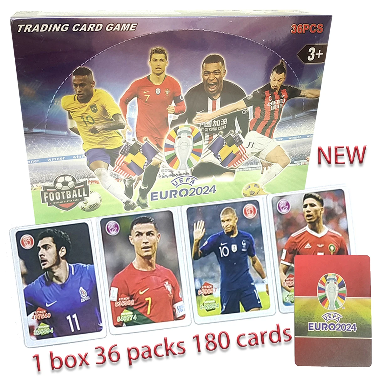 Football-Star-Cards-Collection-Cristiano-Ronaldo-Leo-Messi-Mbapp-Lottin ...
