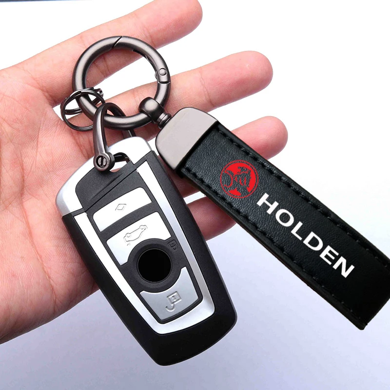 New-Genuine-Leather-Car-Styling-Keychain-Key-Chain-Rings-For-Holden ...