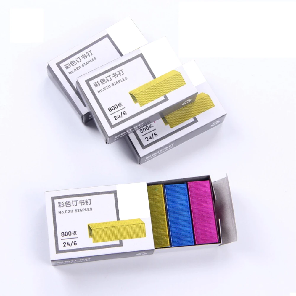 Colored-staplers-24-6-universal-12-stapler-800-pieces-box-suitable-for ...