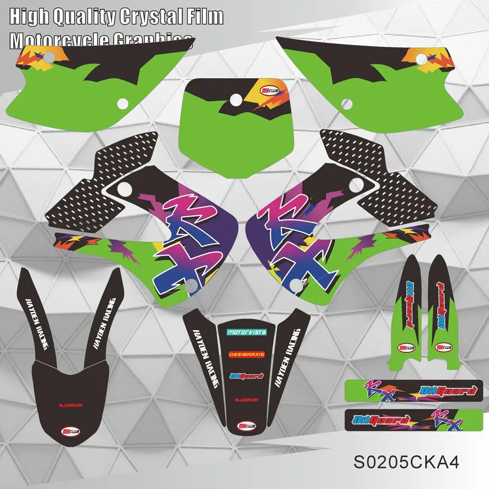 For KAWASAKI KX 85 KX85 KX100 KX 100 2001-2013 Full Graphics Decals ...