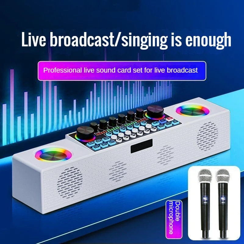 Live-Sound-Card-Equipment-Portable-Household-Wireless-Karaoke-Audio ...