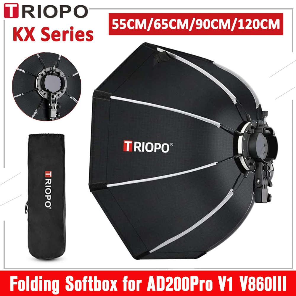 TRIOPO-KX-Softbox-55CM-65CM-90CM-120CM-Foldable-Octagon-Umbrella-Soft ...
