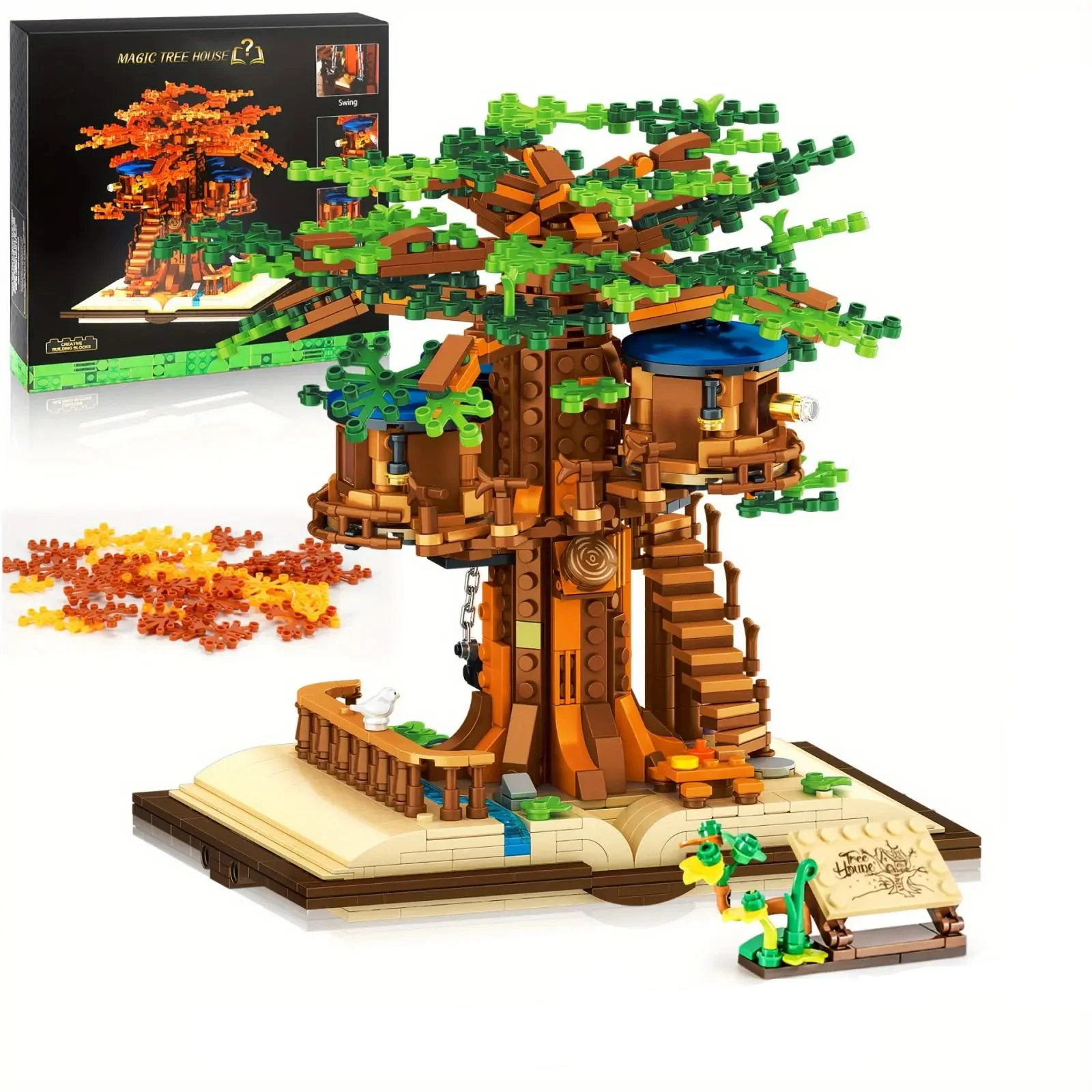 1008PCS-Creative-Treehouse-Building-Blocks-Street-View-Moc-Treehouse ...