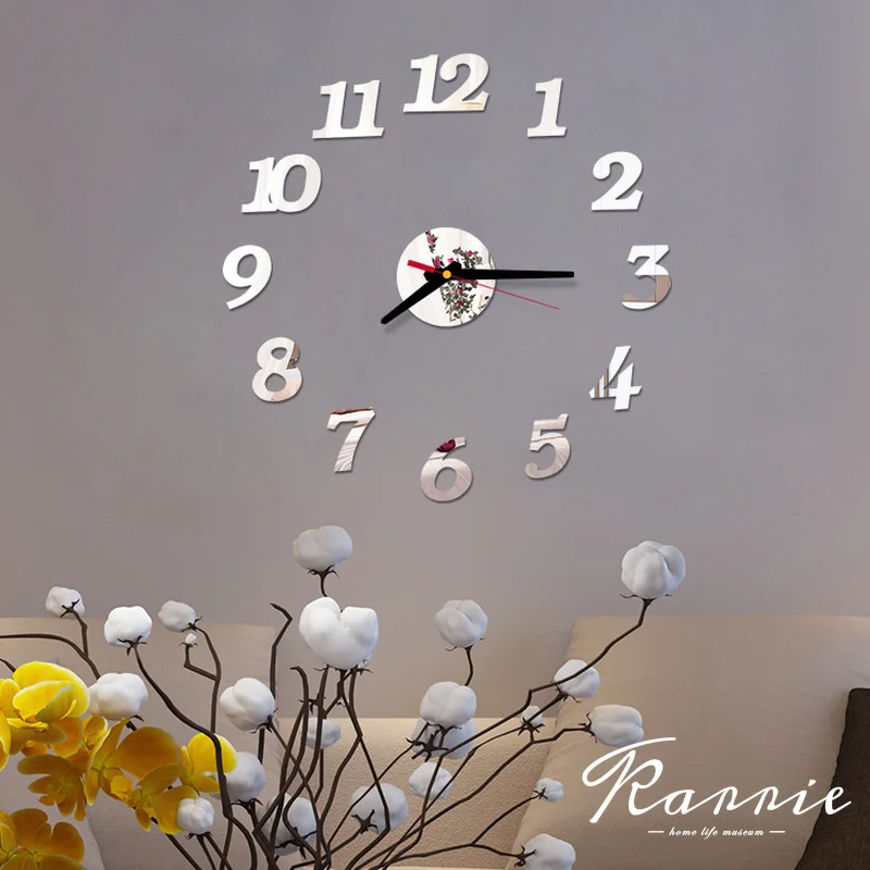 One-Set-DIY-Creative-Digital-Acrylic-Wall-Clock-Frameless-Mirror ...