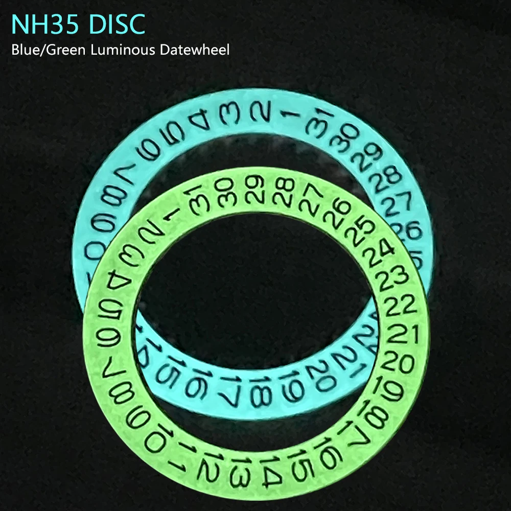 Mod-NH35-3H-Datewheel-Green-Blue-Luminous-Disc-Parts-Modification ...