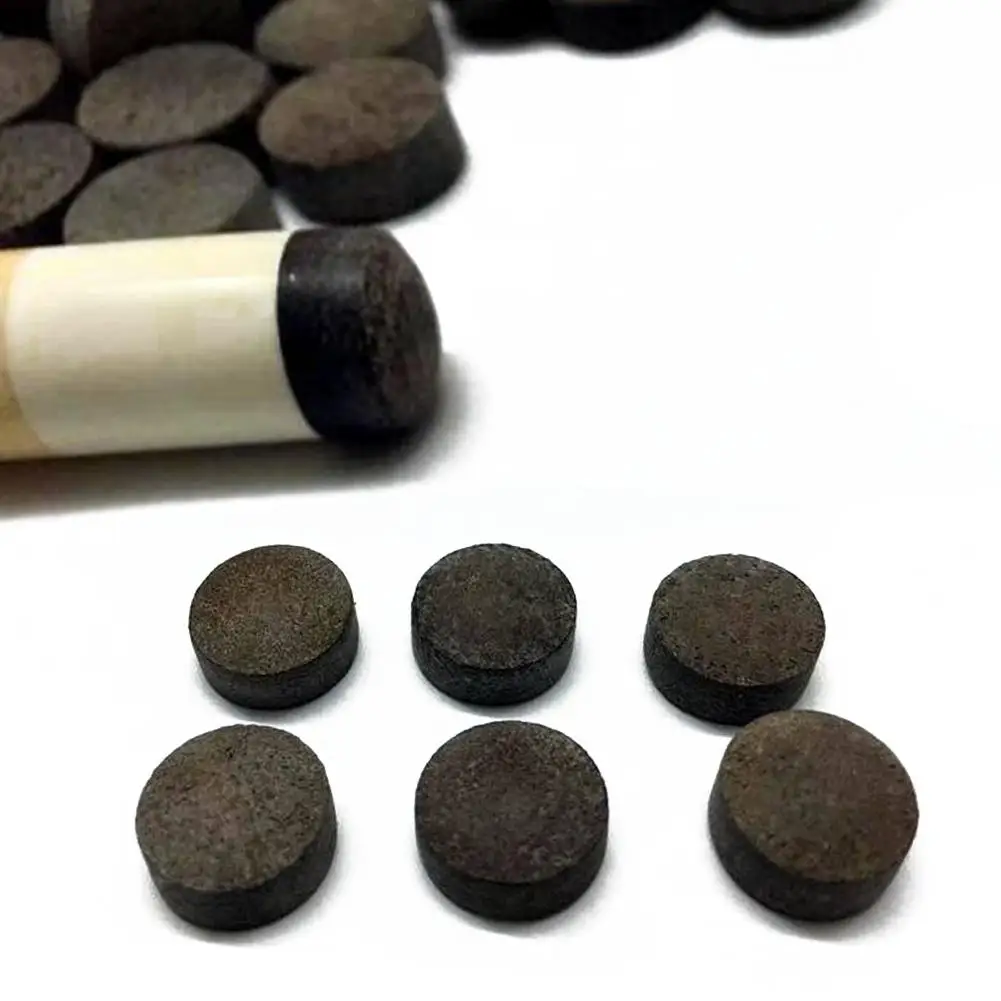5PCS 13MM High Hardness Cowhide Pool Cue Leather Tips For Black Eight ...