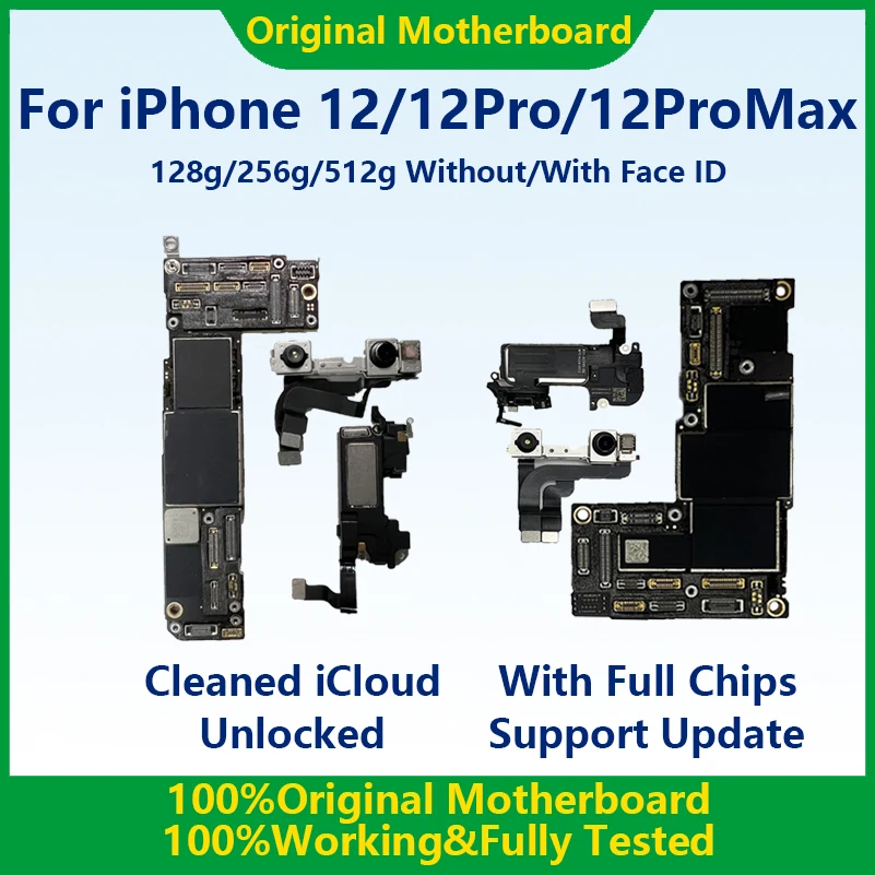 Fully-Tested-Original-Mainboard-For-iPhone-12-Pro-Max-Motherboard-With ...