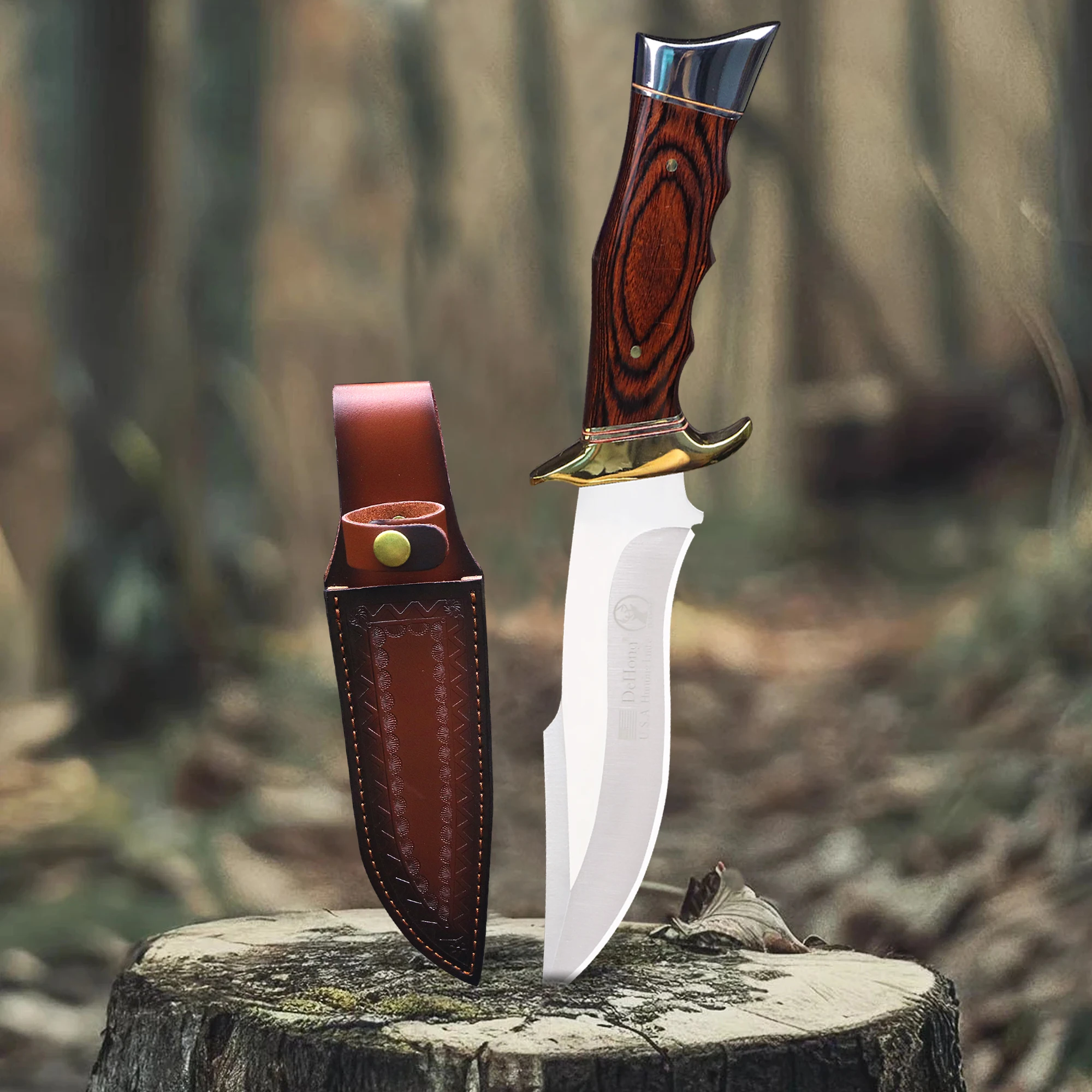 DEHONG-USA-440-Steel-Outdoor-Knife-holster-Jungle-camping-hunting-knife ...