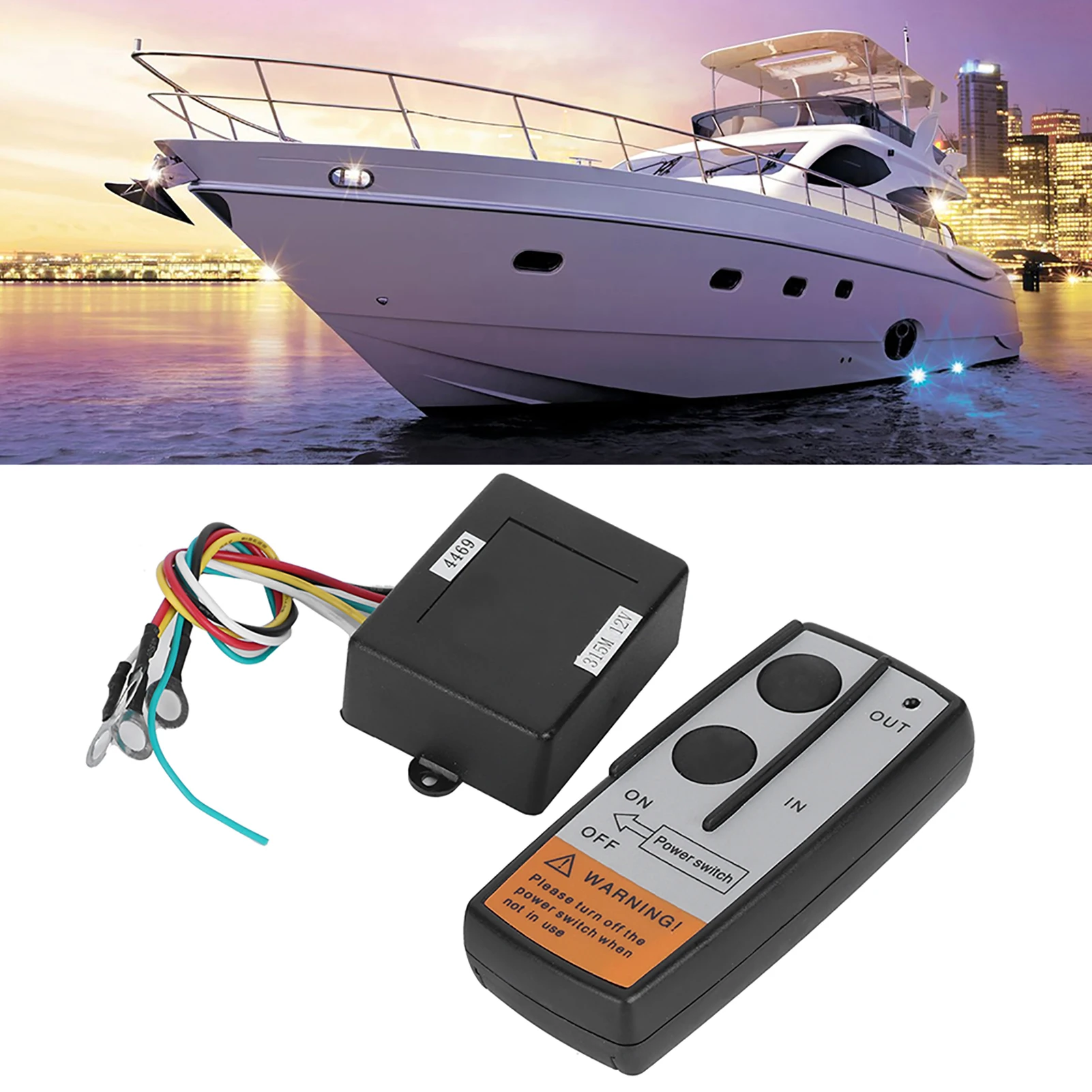 Anchor-Remote-Windlass-Wireless-Switch-Trim-Controller-Marine-Boat ...