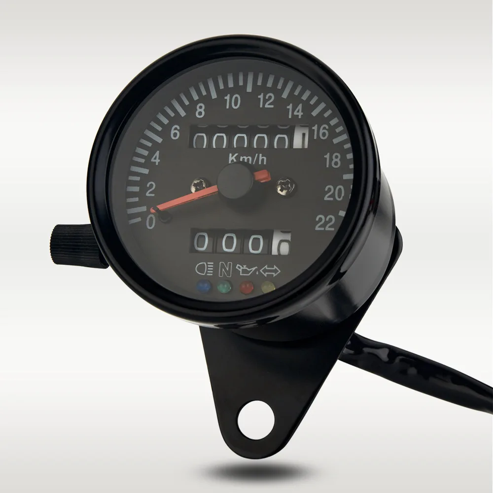 Retro-220km-h-LED-Mechanical-Speedometer-Motorcycle-Dashboard ...