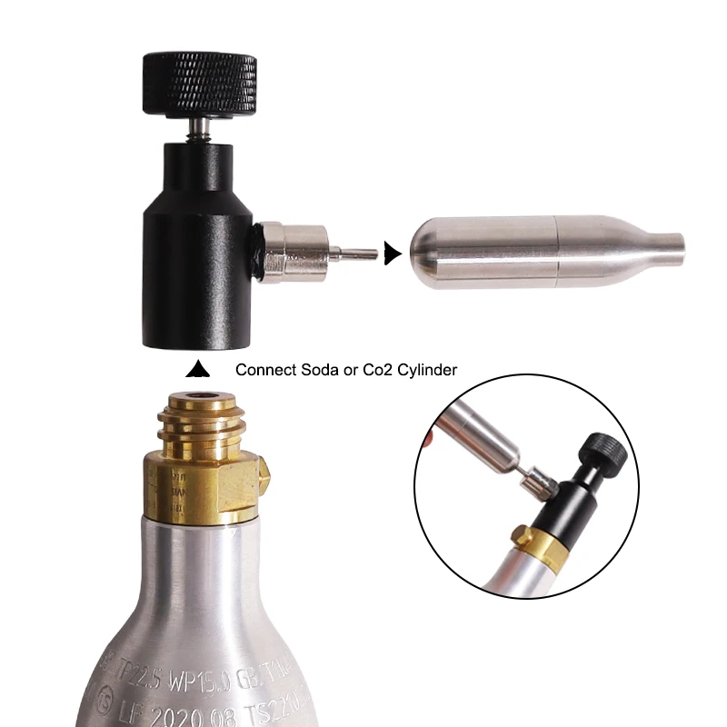 Gas Cylinder Tank Refilling Adapter Fill Station On/Off Aadaptor for ...