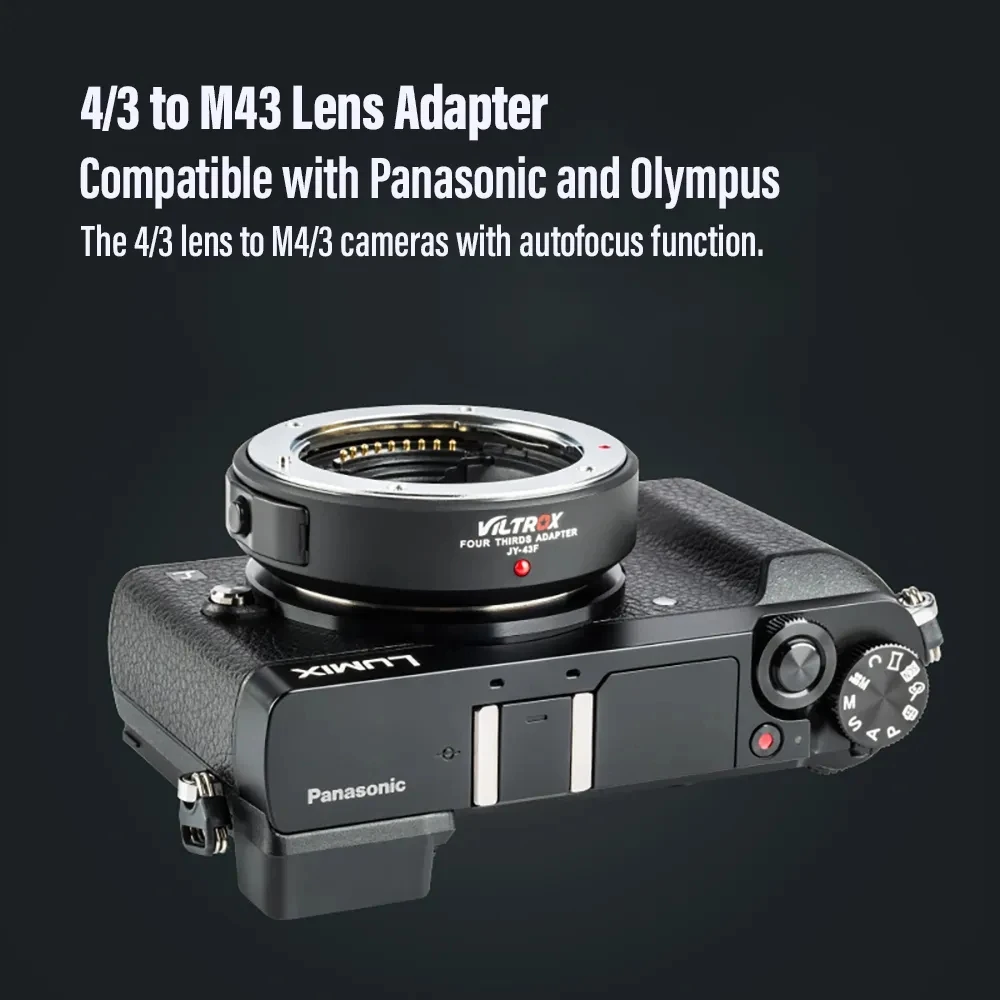 VILTROX-JY-43F-Auto-Focus-4-3-Lens-to-Micro-M4-3-Camera-Adapter-Mount ...