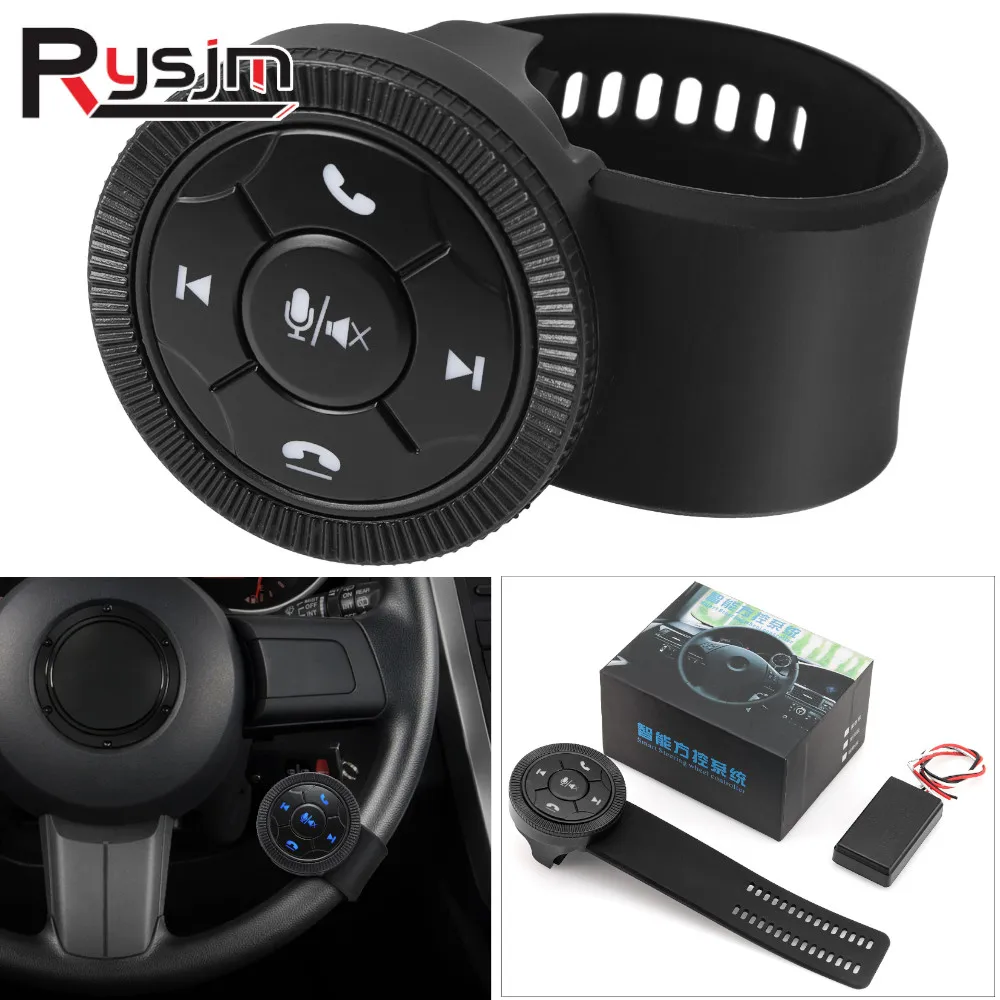 HD-7-Key-Car-Wireless-Steering-Wheel-Control-Button-With-Resin-Strap ...