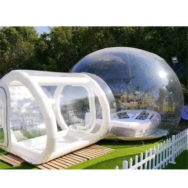 Outdoor Camping Transparent Inflatable Bubble Tent Spherical Clear ...