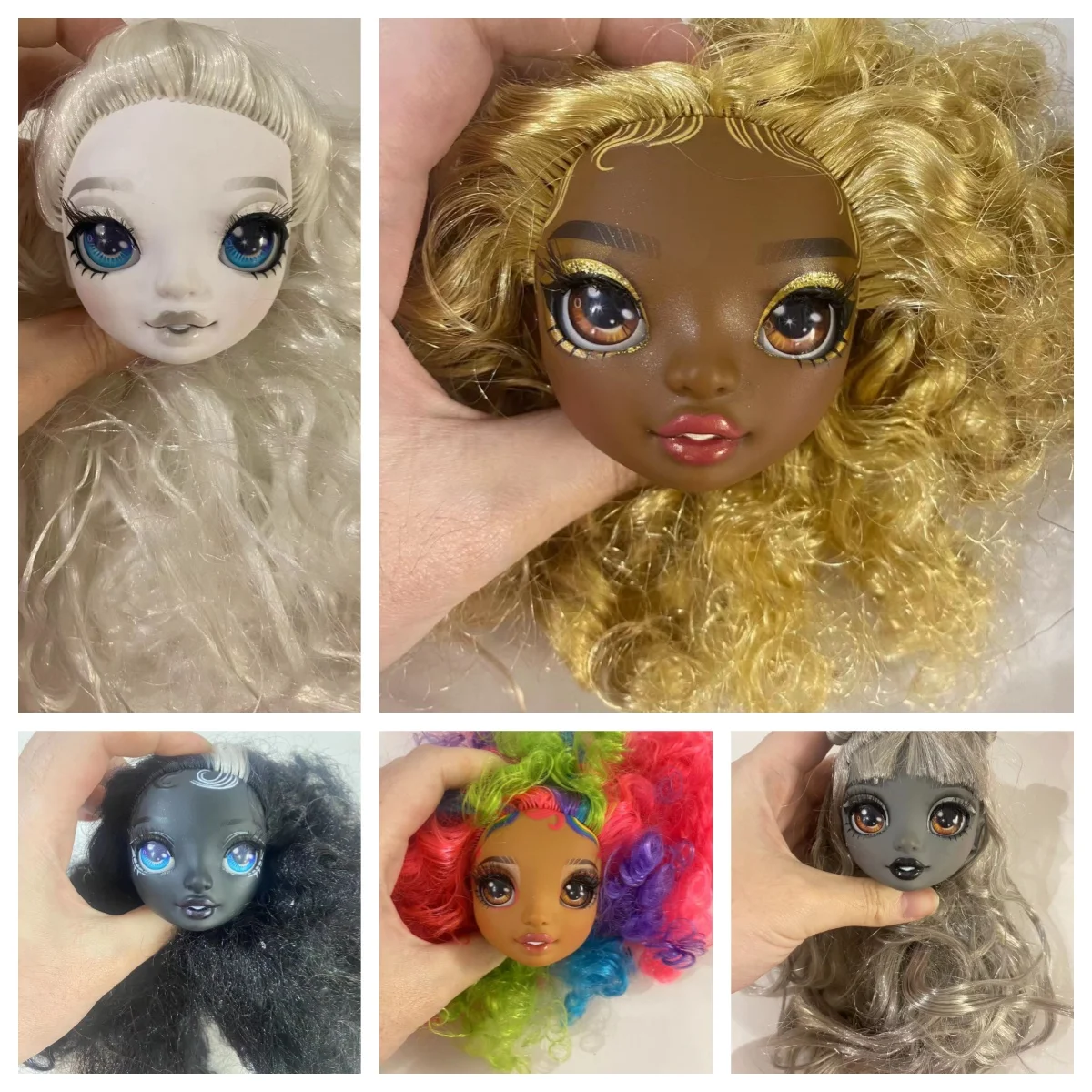 Beautiful-princess-doll-head-girls-toys-birthday-gifts-DIY-dress-up ...