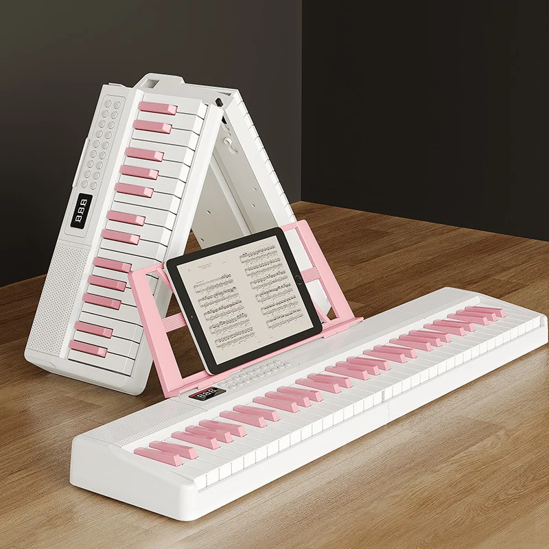 Folding Piano 61 Keys Electronic Organ Children's Musical Piano Kids ...
